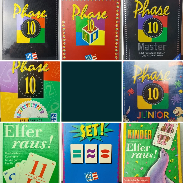 KARTEN WÜRFEL SPIEL Phase 10 FX Junior SET Elfer raus Schmidt ...