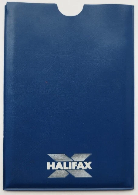 VINTAGE HALIFAX BUILDING Society Bank Passbook Classic Blue Holder Case ...