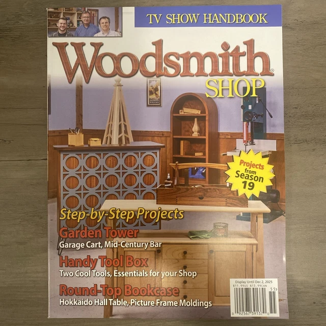 WOODSMITH SHOP MAGAZINE 2025 TV Show Handbook Season 19 $13.99 ...