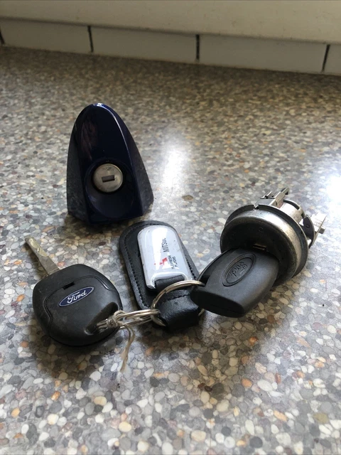 FORD FIESTA Lock Set Ignition Barrel Driver Door Lock Key 2013-2017 (7 ...