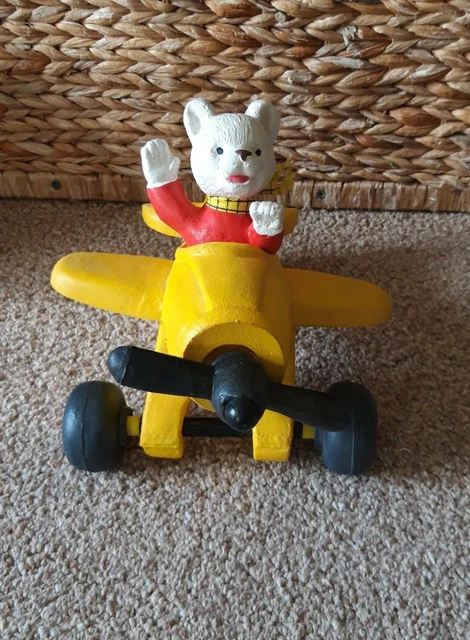 RARE VINTAGE RUPERT Bear Aeroplane Bendy Foam Rubber Toy with Original ...