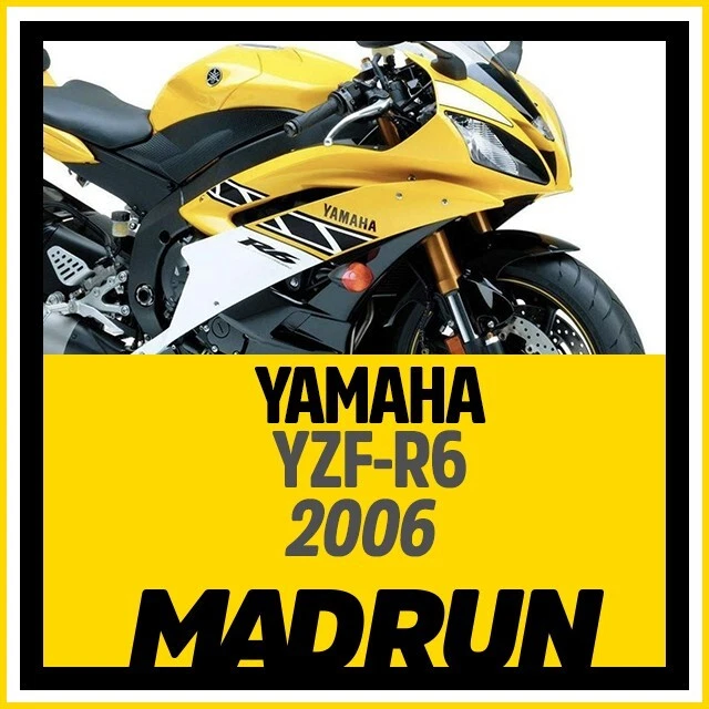 KIT ADESIVI YAMAHA YZF R6 -2006 - 50th ANNIVERSARY- High Quality Decals ...