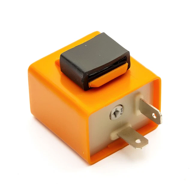 LED ADJUSTABLE FLASHER Relay Turn Signal Indicator 12v 2 Pin Motorbike ...