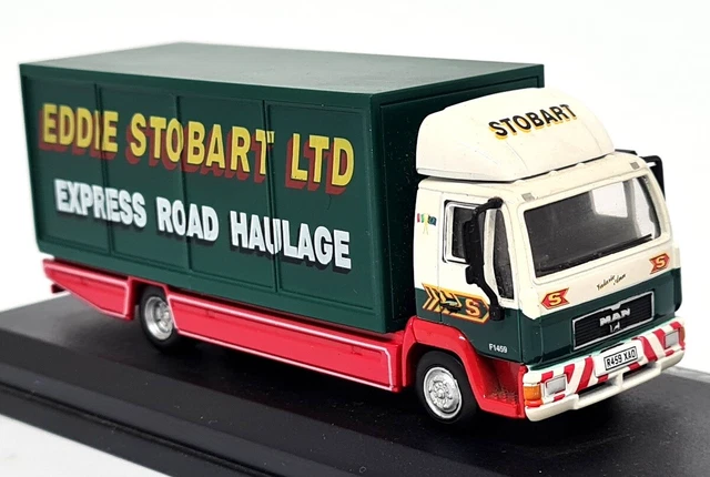 ATLAS 1/76 EDDIE Stobart MAN L2000 Box Lorry F149 Valerie Ann Diecast ...
