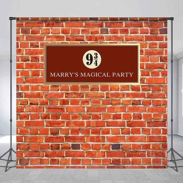 MAGICAL PARTY BRICK Wall Custom Birthday Backdrop $35.97 - PicClick AU
