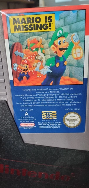 JEU NINTENDO NES Mario Is Missing EUR 150,00 - PicClick FR