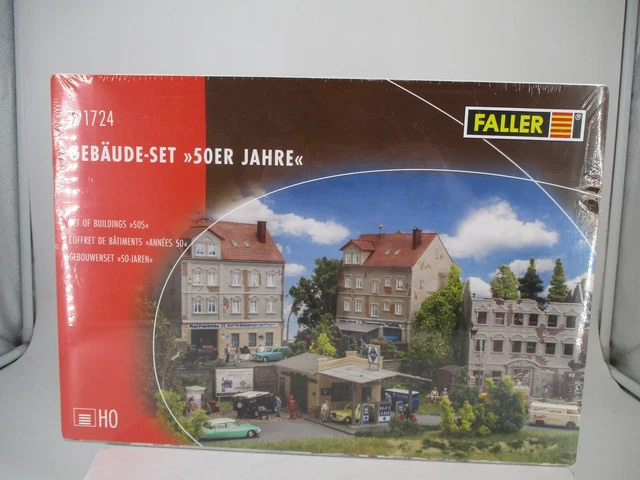FALLER SPUR H0 191724 Bausatz Gebäude-Set 50er Jahre ungebaut versiegelt in OVP EUR 79,90 ...