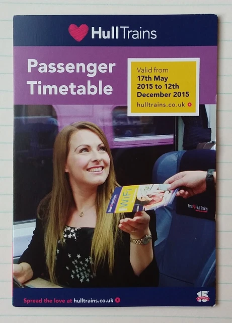 HULL TRAINS TIMETABLE Hull, Brough & Selby-London King's Cross May 2015 ...