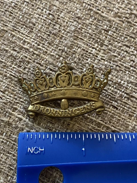 DANISH ARMY DENMARK Badge Uniform Insignia Badge Dronningens Crown ...