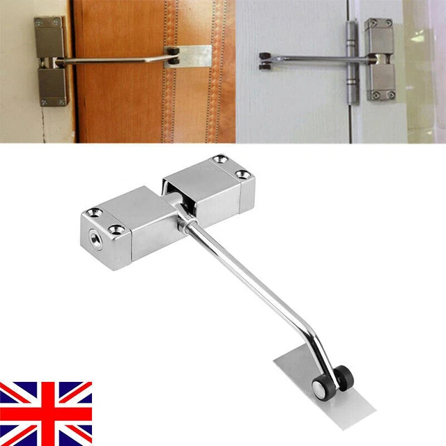 AUTOMATIC DOOR CLOSER Spring Loaded Self Adjustable Closing Surface ...