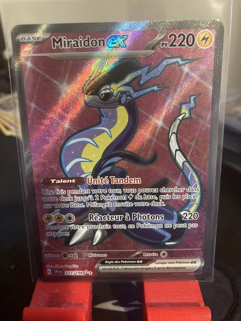 CARTE POKÉMON MIRAIDON EX Full Art 227/198 EV01 Ecarlate et Violet ...
