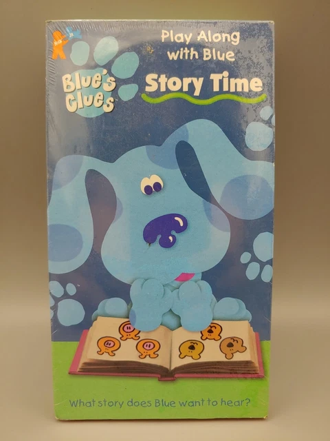 BLUES CLUES STORY Time VHS 1998 Play Along With Blue Nick Jr Orange ...