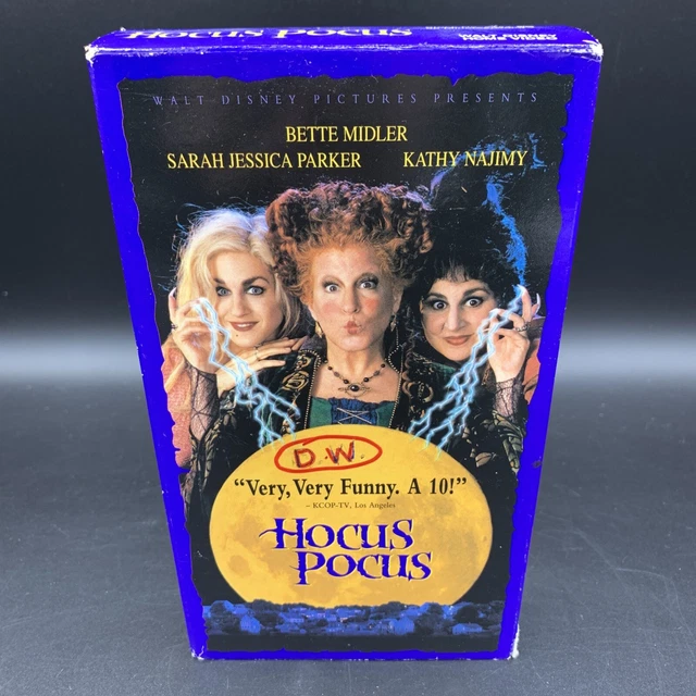 HOCUS POCUS VHS 1994 Bette Milder Sarah Jessica Parker Disney Tested ...