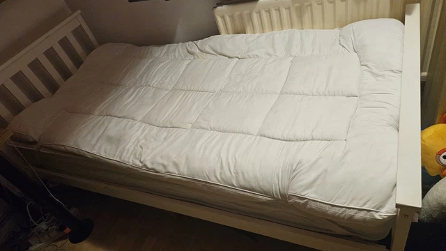 SINGLE BED FRAME, Silent night mattress With Topper £1.16 - PicClick UK