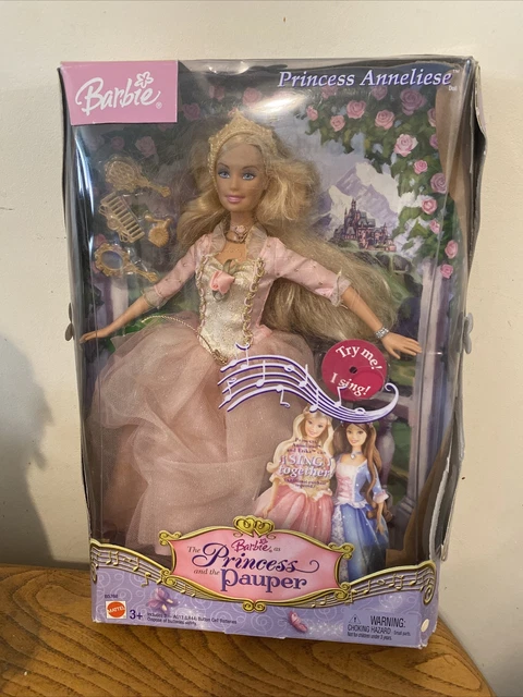 Barbie Princess And The Pauper Anneliese Doll Mattel B5768 Working £