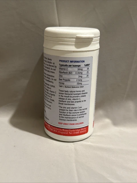 LAMBERTS ZINC PLUS Lozenges 100 Count - Zinc, Vitamin C £9.00 - PicClick UK