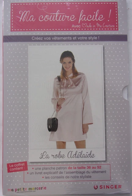 PATRON MA COUTURE facile- singer - ROBE ADELAIDE EUR 2,50 - PicClick FR