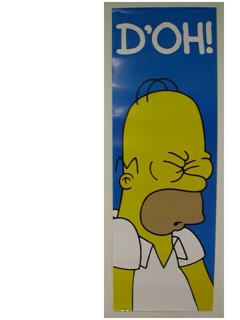 HOMER SIMPSON D'OH Affiche The Simpsons Simpson EUR 56,29 - PicClick FR