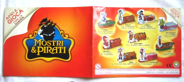 GIOCO KINDER FERRERO Mostri E Pirati "La Mappa" EUR 7,00 - PicClick IT