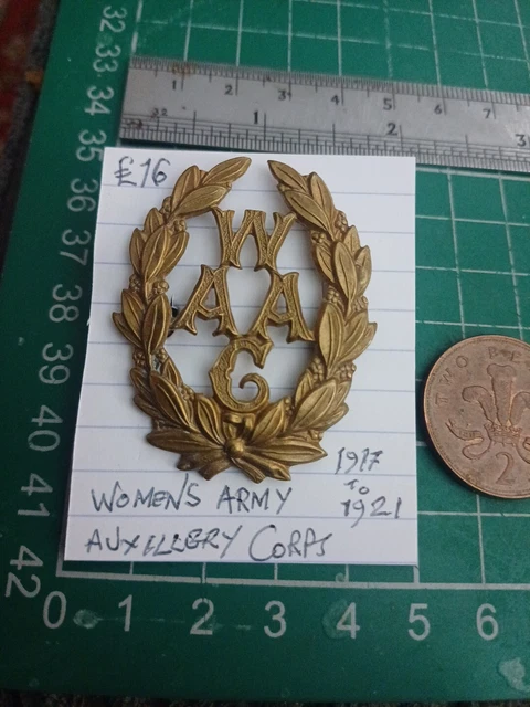 WAAC WOMENS ARMY Auxiliary Corps. Cap Badge. Regimental Cap Badge £16. ...