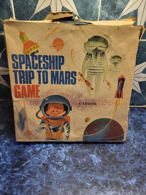 RARE VINTAGE SPACESHIP Trip To Mars Game Maze Game Casdon Luxury Toys ...
