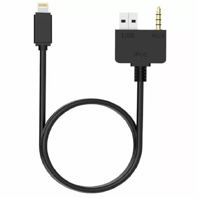 HYUNDAI KIA IPOD Audio Cable Aux USB Interface Adapter iPhone 8 X 11 12 ...