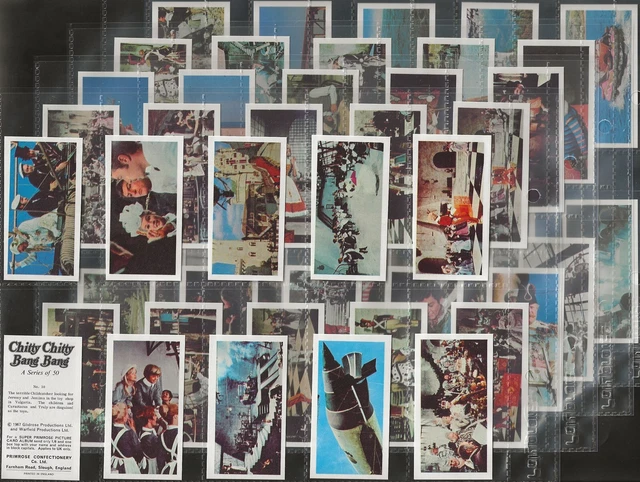 PRIMROSE-FULL SET- CHITTY Chitty Bang Bang 1971 (Card Version 50 Cards ...