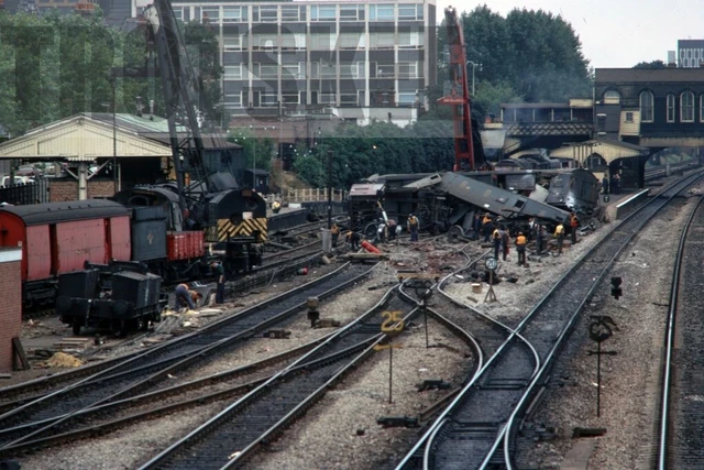 35MM SLIDE BR British Railways Scene View West Ealing Station Crash ...