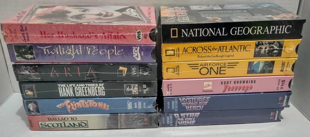GREAT 12 BRAND New VHS Lot SPORTS, COMEDY, DRAMA, DOCUMENTARIES ...