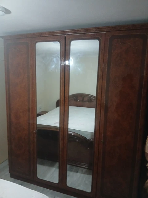 BEDROOM SET WITH Memory Foam Matrass Bed Base THE Whole Lot Night Table ...