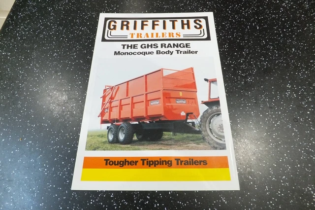 GRIFFITHS GHS MONOCOQUE Body Trailer Brochure - New Unused £6.00 ...