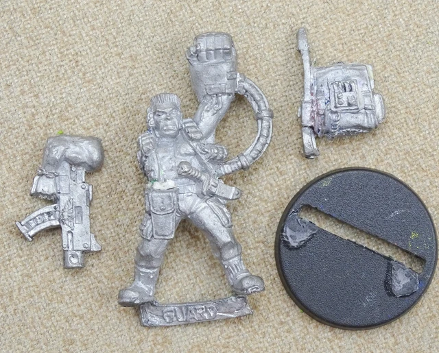 40K ASTRA MILITARUM metal Catachan COMPANY COMMANDER Citadel 03832 $12. ...