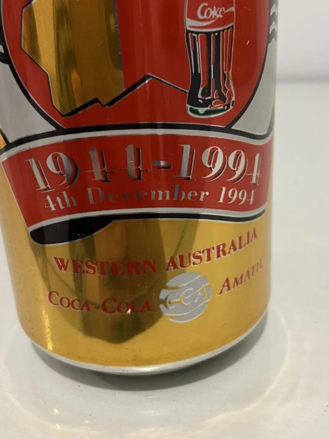 RARE COCA COLA 50th Anniversary Western Australia Collectors Coke Can ...