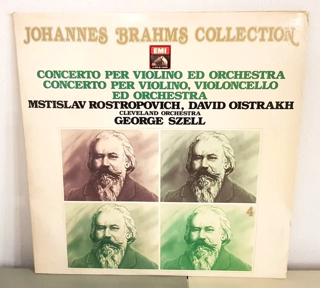 JOHANNES BRAHMS - Concerto Per Violino Ed Orchestra - Vinyl Vg+/Vg+ 2Xlp Gat EUR 16,90 - PicClick IT
