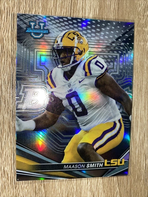 MAASON SMITH 2022 Bowman Best U #79 réfracteur chrome argent RC LSU ...