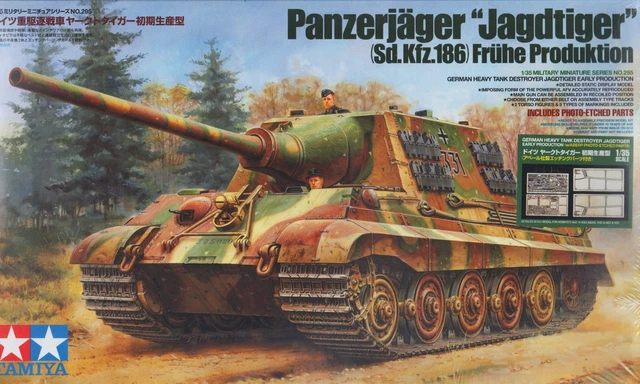 TAMIYA MODELS PANZERJÄGER Jagdtiger Sd.Kfz.186 Model Kit (US IMPORT ...