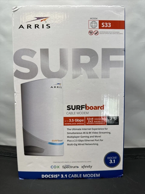 ARRIS S33 DOCSIS 3.1 Multi-Gigabit Cable Modem NEW $125.00 - PicClick