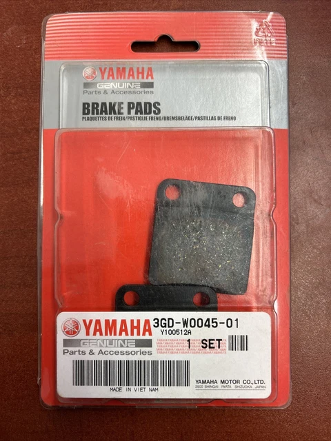 NEW YAMAHA BLASTER Banshee Warrior Oem Front Brake Pad Set 3Gd-W0045-01 ...