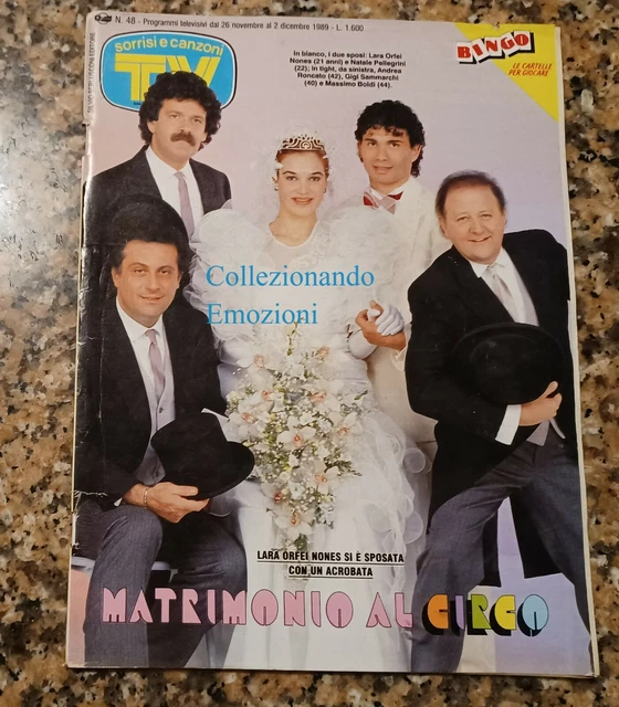 TV SORRISI E CANZONI N.48 1989-Lara Orfei-Gino Paoli-Bonaccorti-Urss ...