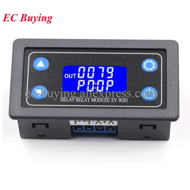 DC12V PROGRAMMABLE TIMER Relay Module LED Digital Delay Control Switch ...