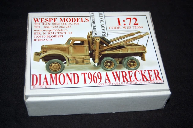 WESPE MODELS 1/72 Scale Diamond T969A Wrecker US WW2 Truck Model Kit £0 ...