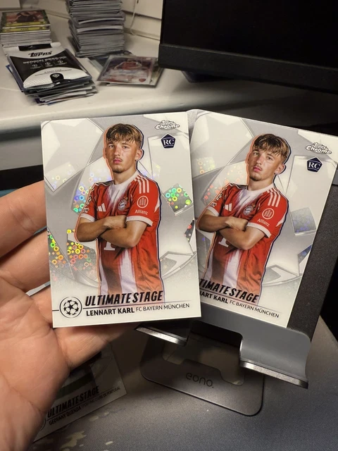 TOPPS FLAGSHIP UCC 2025/26 Lennart Karl Ultimate Stage Rookie Card ...