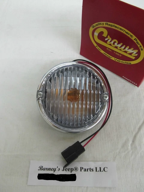 FITS JEEP CJ5 Cj7 Cj8 Front Turn Signal Lamp Assy 1976 1/2 - 1986 ...