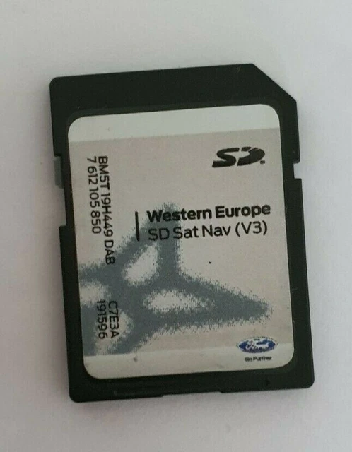 GENUINE FORD MFD SONY SD Card Kuga Focus Fiesta Sat Nav Map V3 BM5T ...