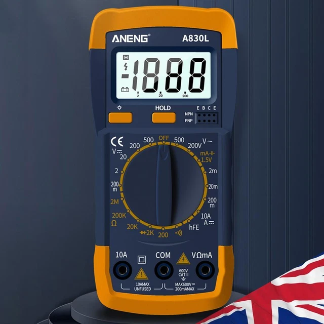 A830L DIGITAL MULTIMETER Voltmeter Ammeter Multi Tester Buzzer ...