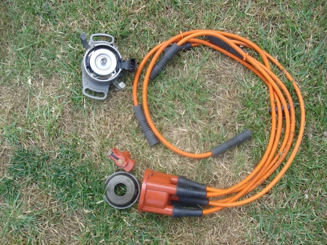 FORD CVH ELECTRONIC Distributor ( NO POINTS ) Plus Cap & Hotwire HT ...