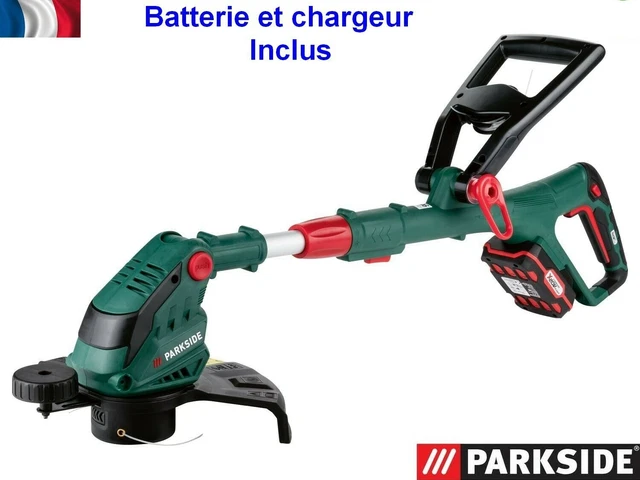 Parkside Coupe Bordure Sans Fil Avec Batterie Et Chargeur 20v Jardinage
