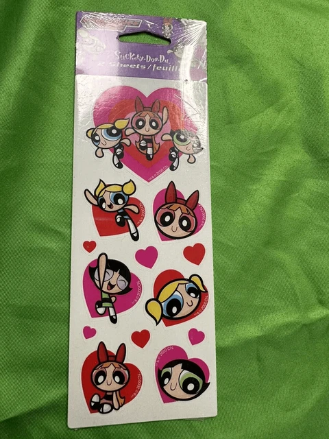 VINTAGE POWERPUFF GIRLS Stickers Cartoon Network Y2K American greeting ...