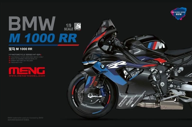MENG-MODEL MT-009S BMW M 1000 RR (Pre-colored Edition) in 1:9 Neu + OVP ...