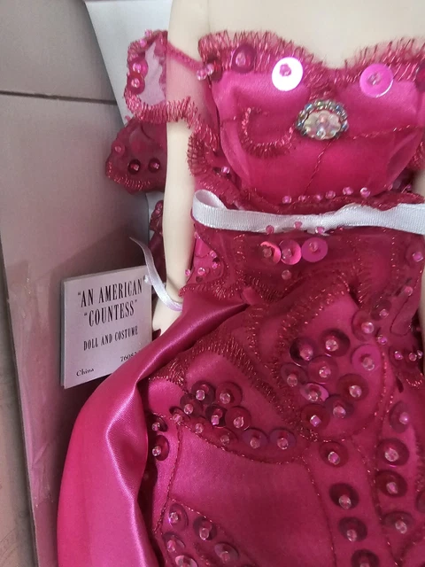 ASHTON-DRAKE GENE: “AN AMERICAN COUNTESS” Sparkling Pink 1999 Coa New ...